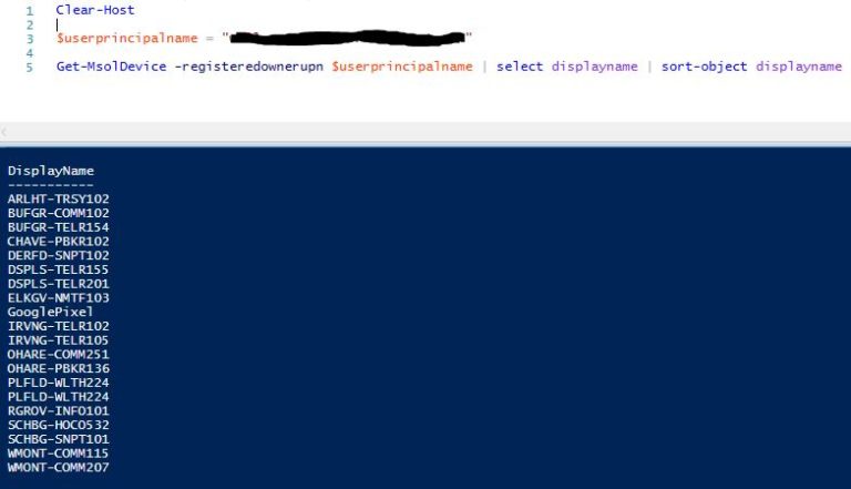 Azure AD Registered Device Cleanup with PowerShell – Vince's Server Stuff