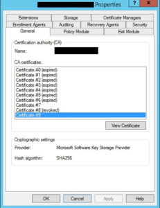 Backup of Certificate Authority fails with “Keyset does not exist 0x80090016 (-2146893802 NTE ...