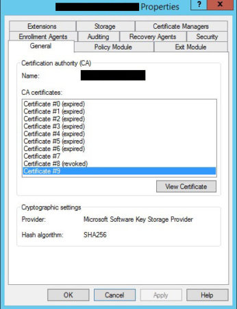 Backup of Certificate Authority fails with “Keyset does not exist 0x80090016 (-2146893802 NTE ...